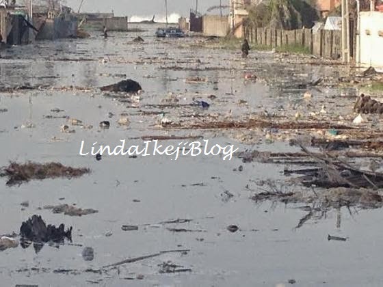 Photo: Alpha beach overflow this morning