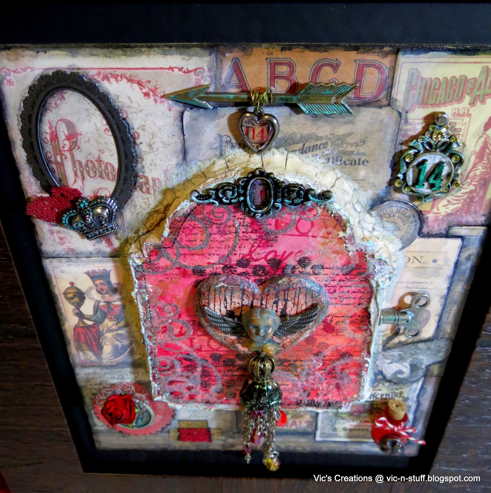 Vic's Creations: Valentines Shrine - #21 Rock Candy Glitter Compendium ...