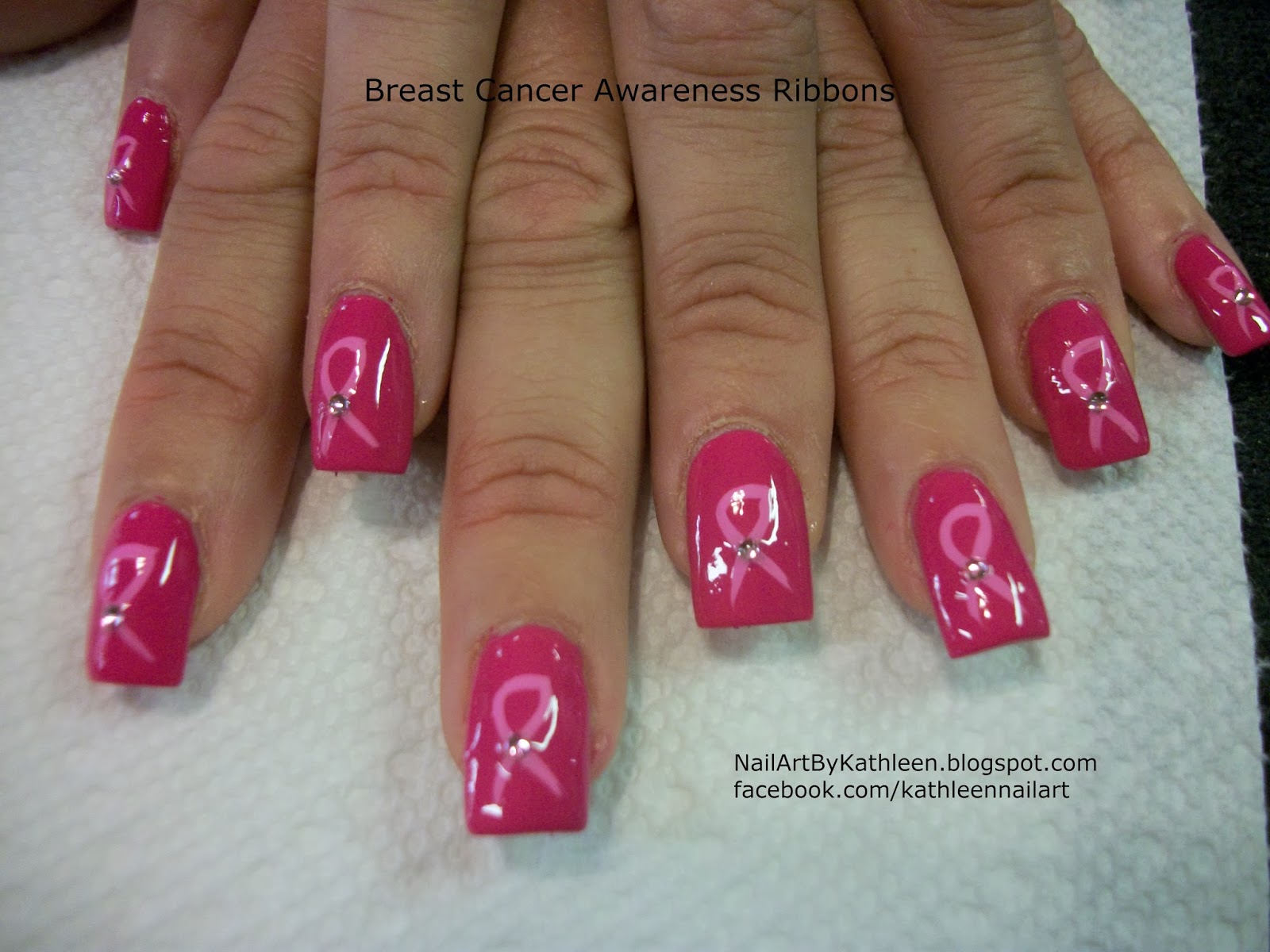 Nail Art By Kathleen: Breast Cancer Awareness Ribbons