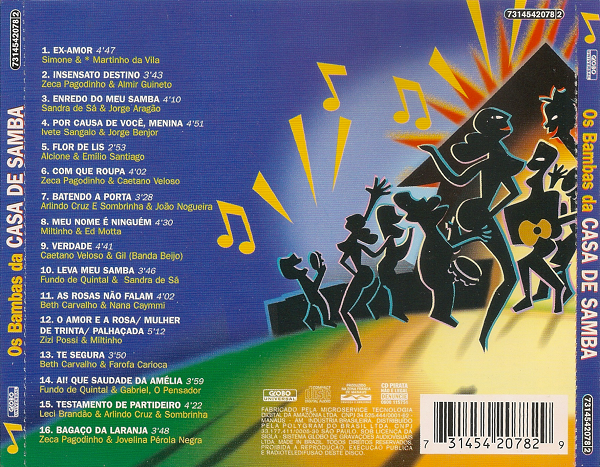 Samba & Pagode Flac: Os Bambas Da Casa De Samba Ao Vivo (1999) Flac