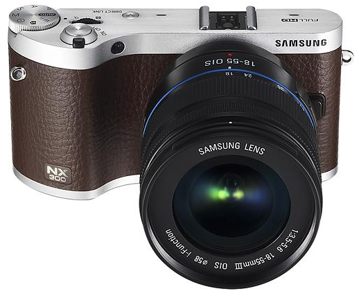 Samsung - NX300 Mirrorless Camera with 18-55mm Lens - Brown
