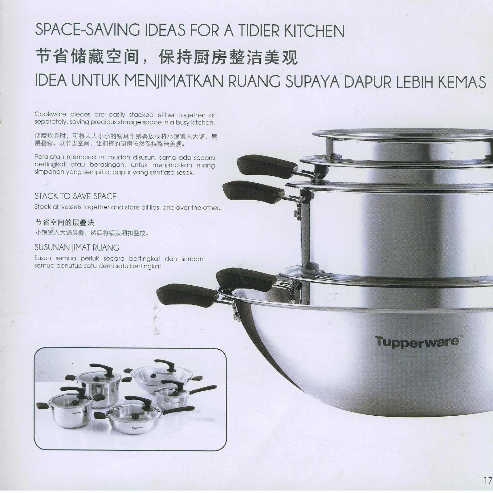TUPPERWARE DUNGUN: Launching Set Periuk Terbaru : TUPPERCHEF INSPIRE