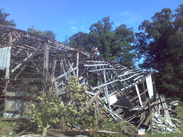 Reclaimed By Floyd : Barn Demolition-Solid Wood-Beams-Timbers-Lumber