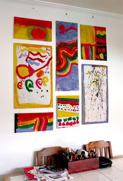 Filth Wizardry: Cheapskate cardboard canvas wall display