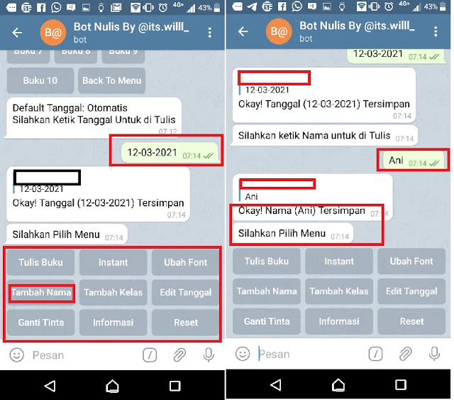 Cara Membuat Tulisan Tangan dengan Bot di Telegram - Manyasah Ilmu