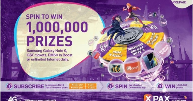 Celcom Spin and Win Contest