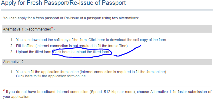 Apply for Fresh Passport\Re-issue Passport Offline | How to Apply ...