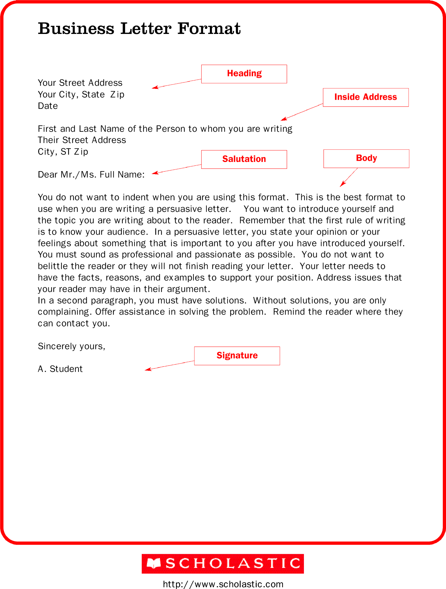 Business Letter Format For Class 12 - Birthday Letter