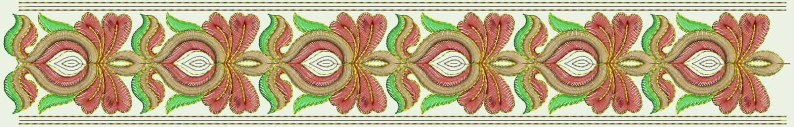 EmbDesignTube: Lace Border For Fancy Dress Costumes