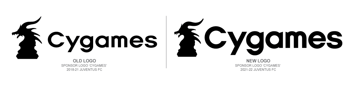 Football teams shirt and kits fan: Juventus CYGAMES Logo 2021-22 season