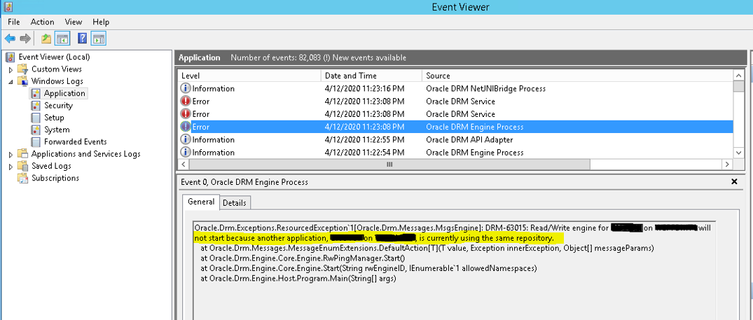 DRM: There are currently no applications available for login | EPM Zones
