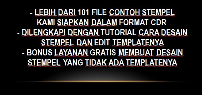 Jual Template Stempel Format CDR Siap Edit - KARYAKU