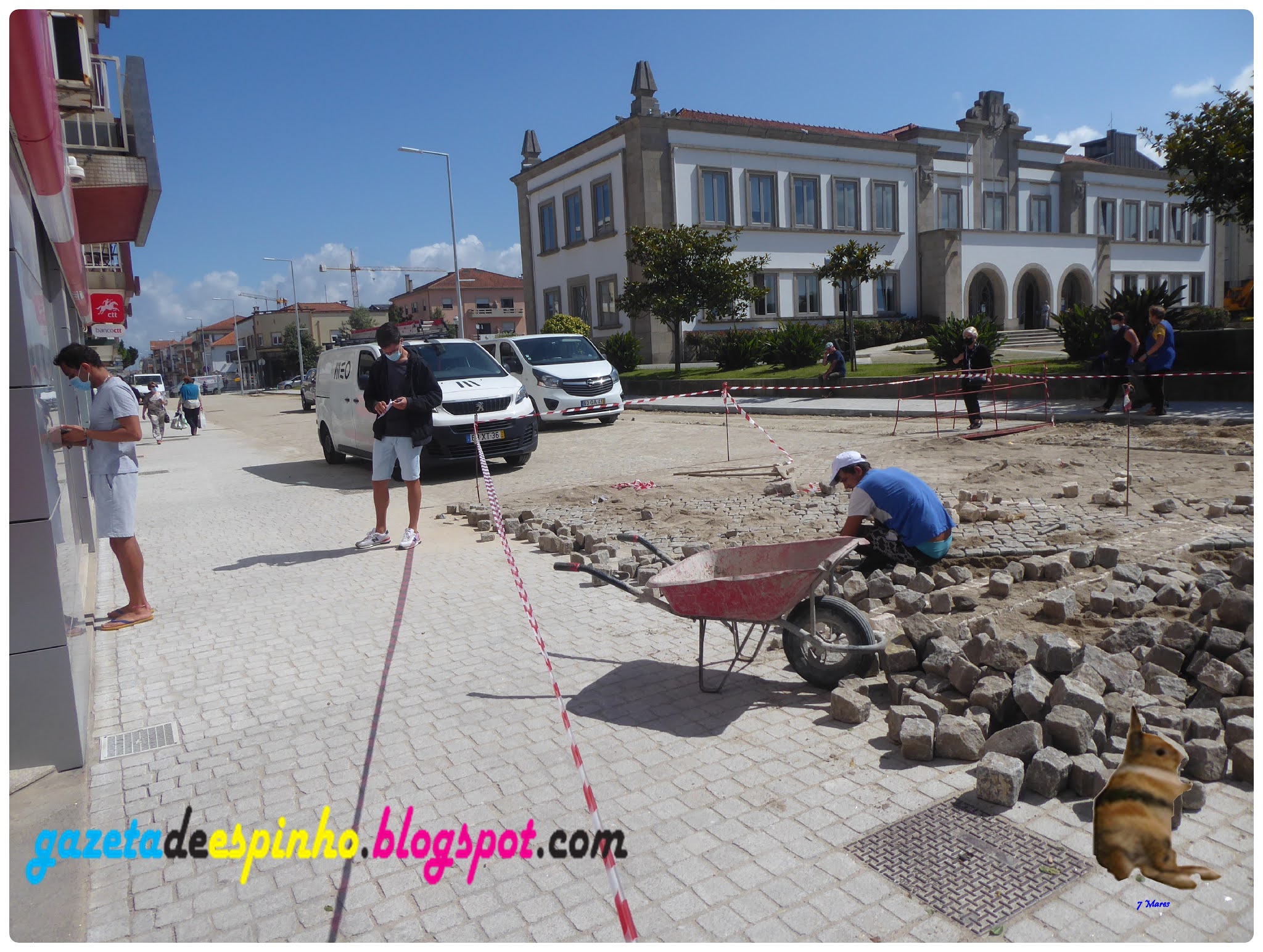 Gazeta de Espinho: Nova Rua 20 pedonal desde Rua 15 até Rua 23 em paralelos
