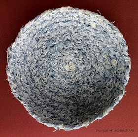 Purple Hues and Me: DIY Denim Bowl - Upcycle Challenge Material