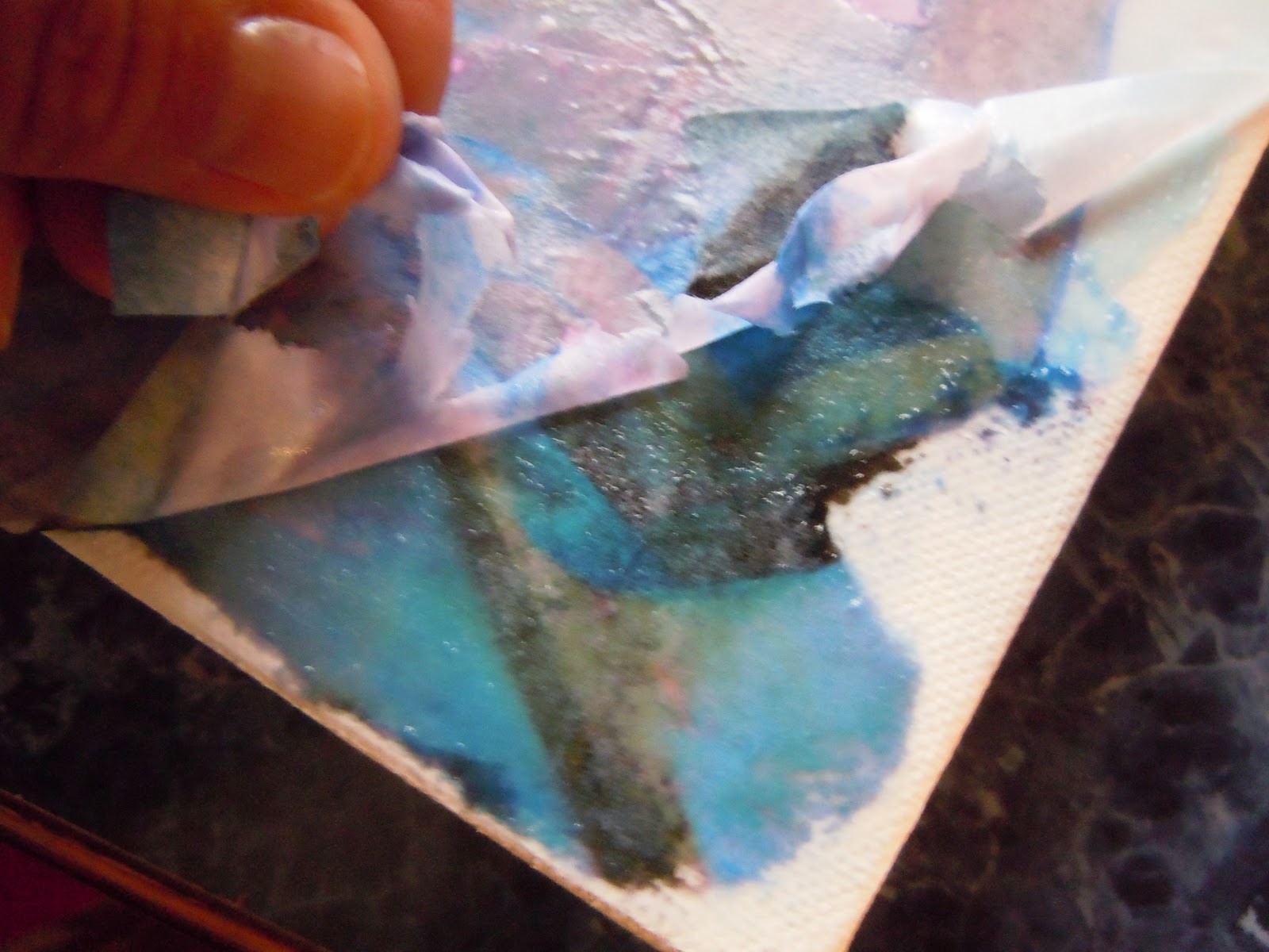 Cowgurl's Blessing: Gel Medium Canvas Transfer - Angels