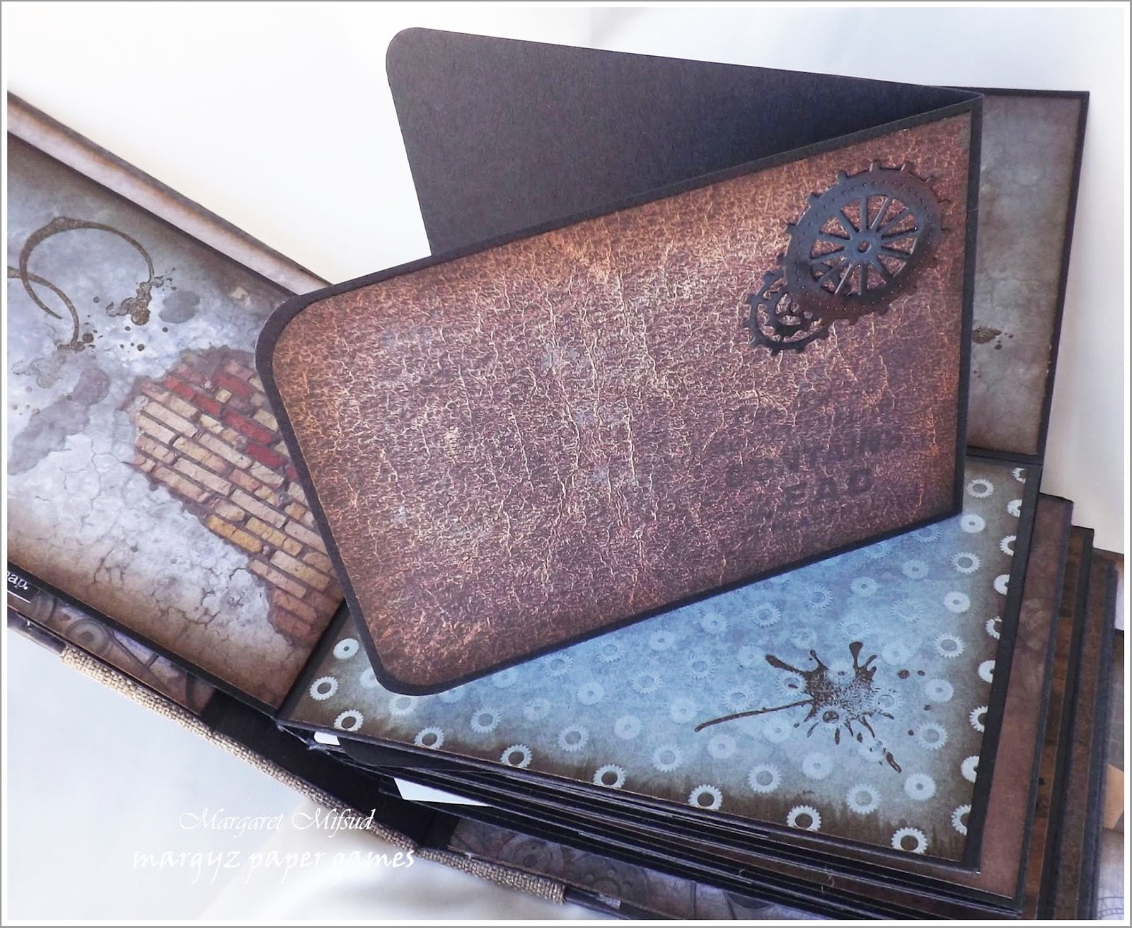 Mini Album Makers Challenge: Masculine Flip Fold Album Tutorial by ...