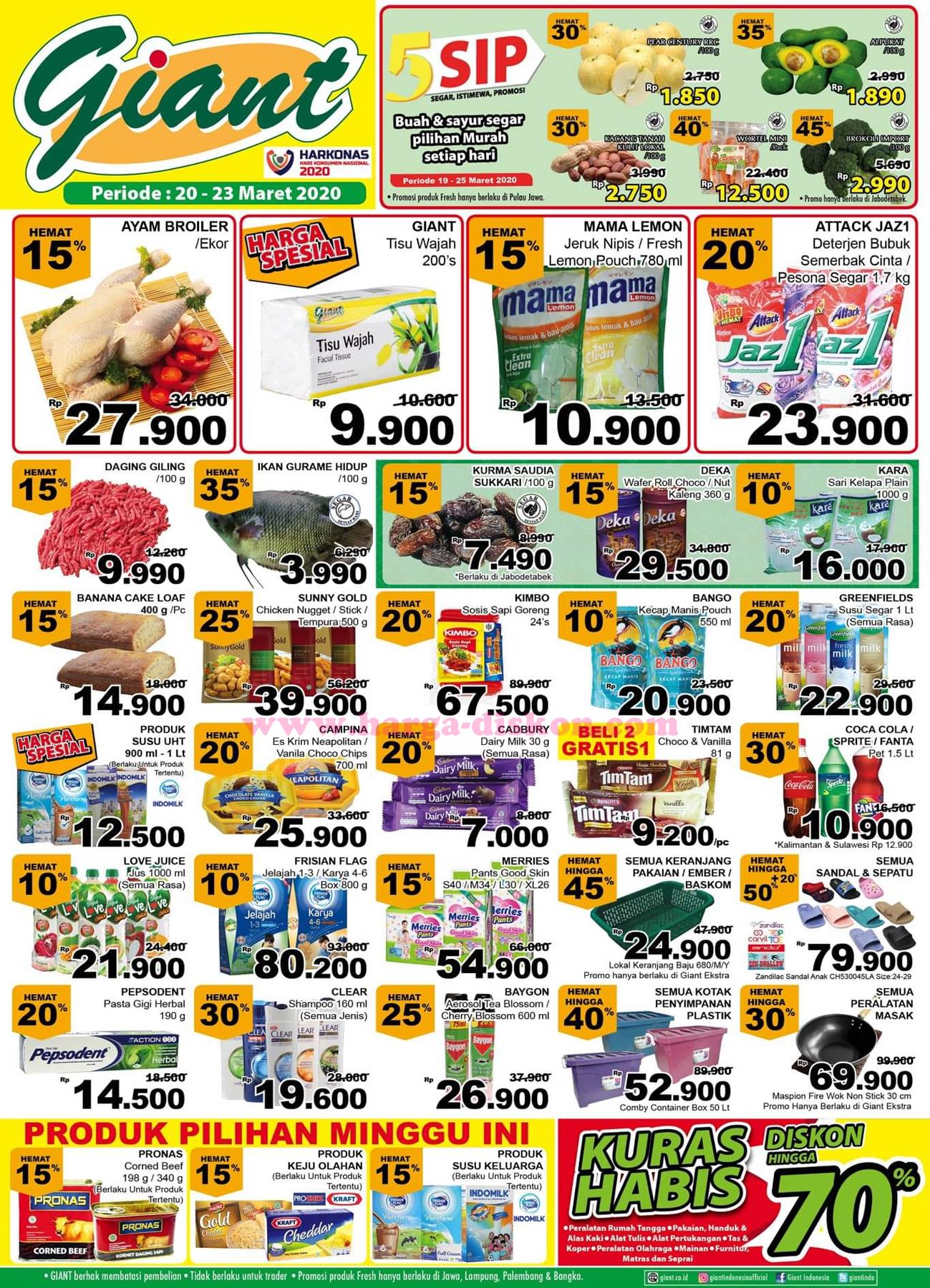 Promo Giant 20-23 Maret 2020. Katalog Promo GIANT Terbaru Khusus ...