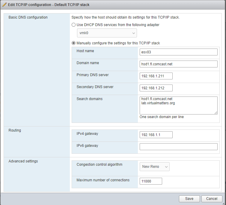 Virtual Matters Updating The Dns Search Domains And Fqdn Hostname For An Esxi Host