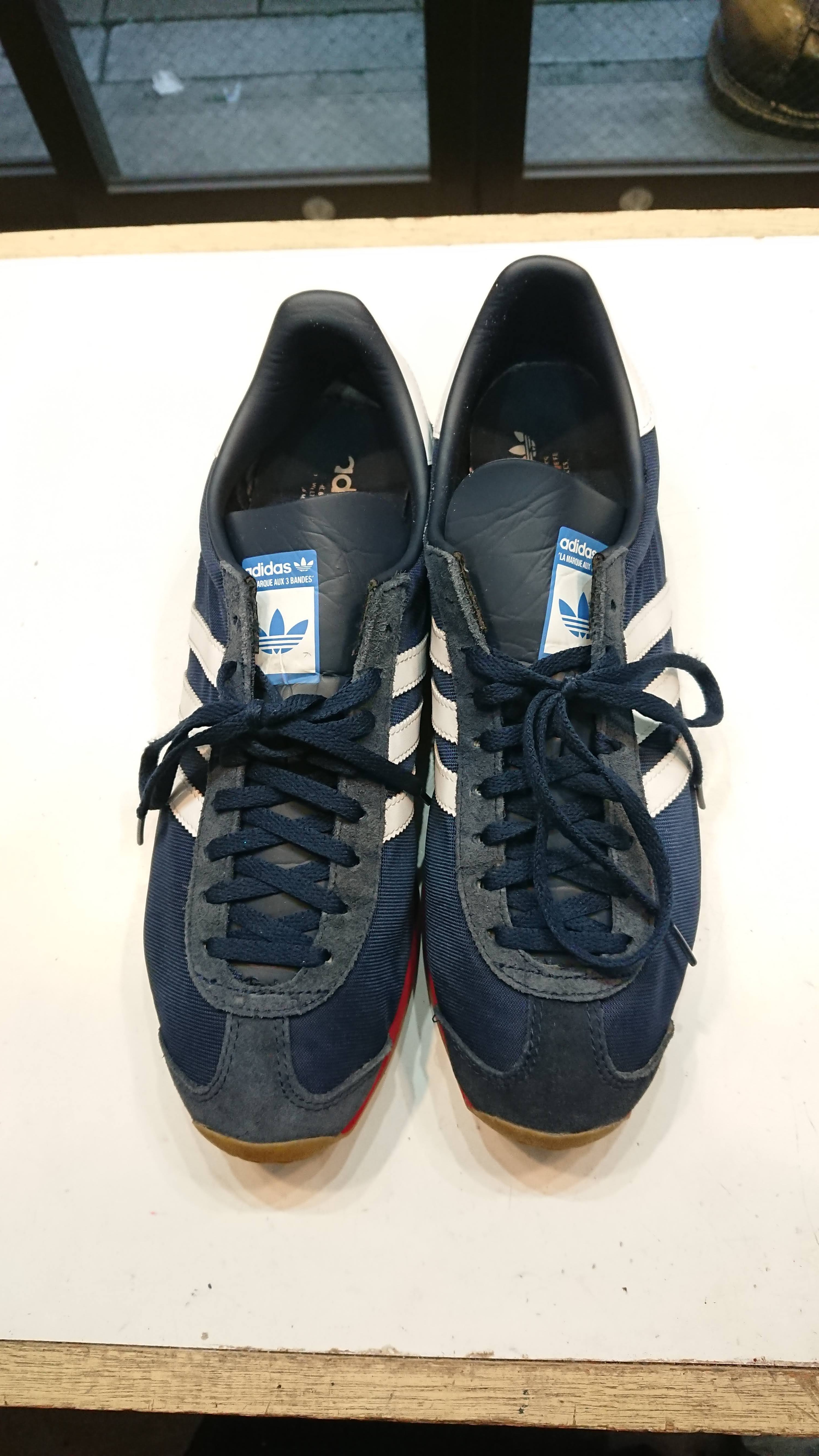 doekのお修理ブログ！！: adidasのスニーカーのかかとを直す！！