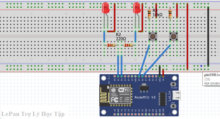 Bài 4: Hưỡng Dẫn Tự Học Esp8266. Esp8266 Button WebServer Điều Khiển ...