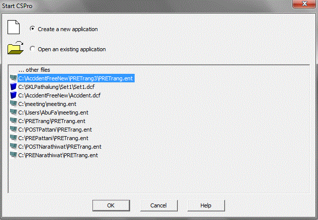 การเขียนโปรแกรม CSPro เบื้องต้น