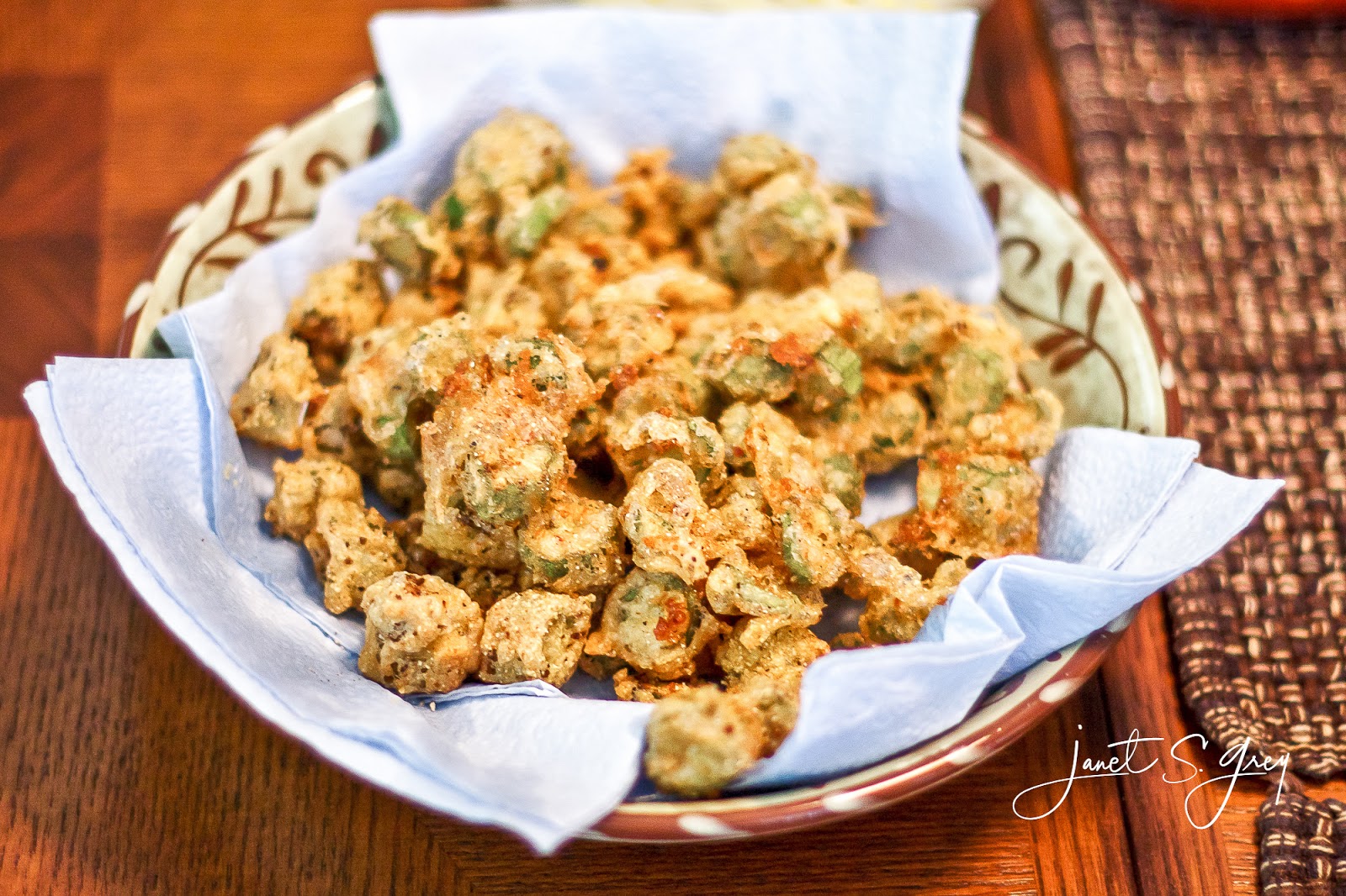 Tinks Kitchen: Fried Okra
