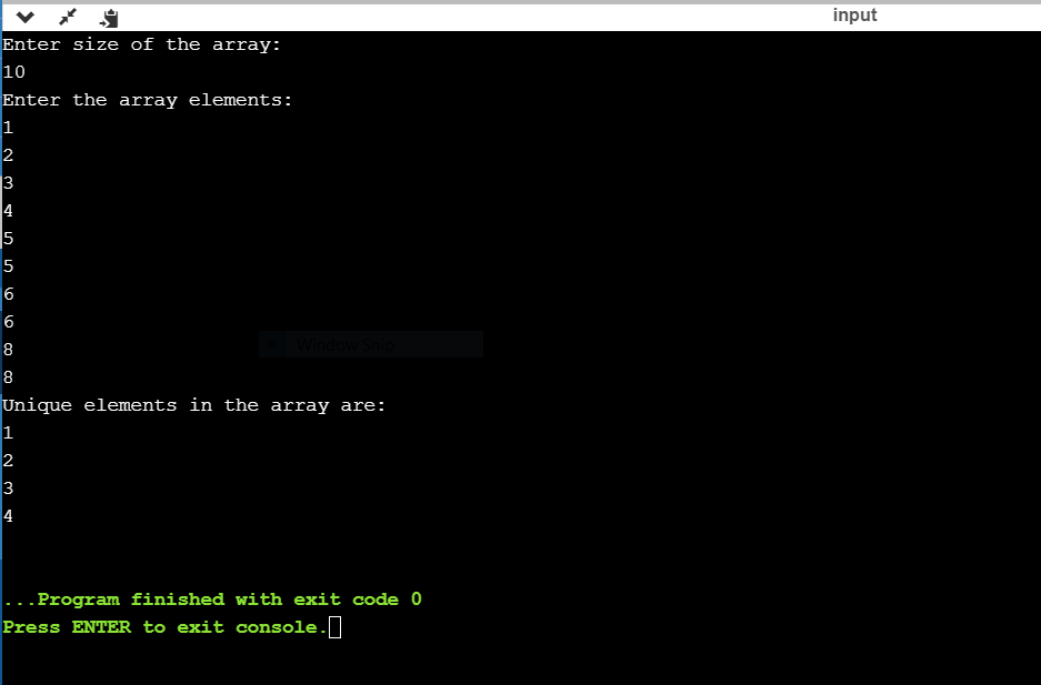 Java Code 1 To Find The Unique Elements In An Array Lets Learn Computer Programming