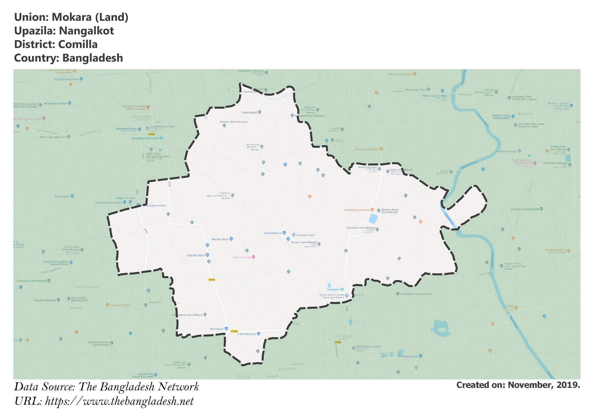 Mokara Union, Comilla