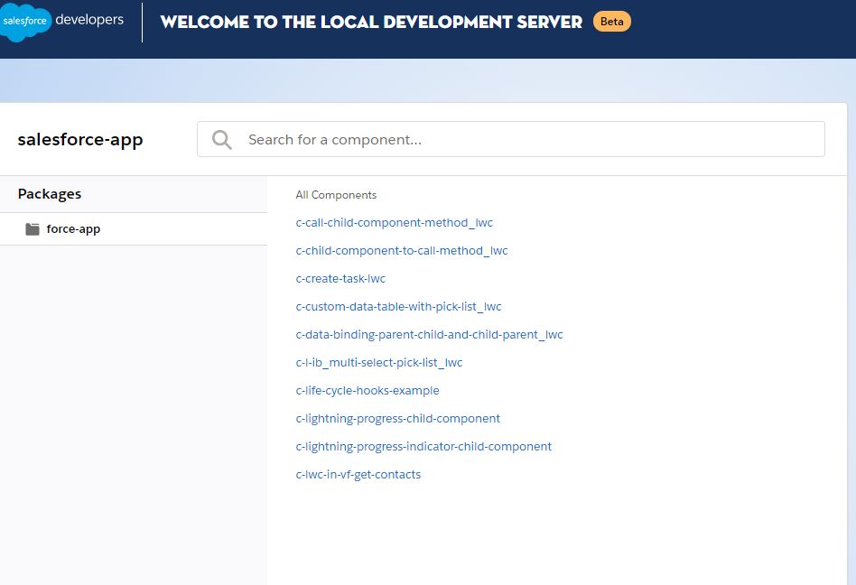 LWC Local Development LWC Local Development