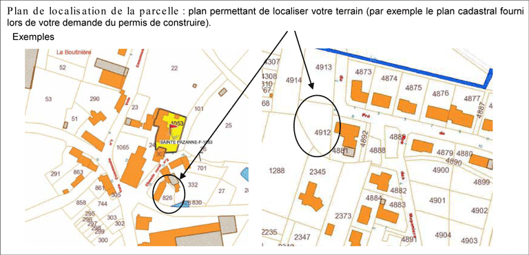 la topographie générale: plan de situation