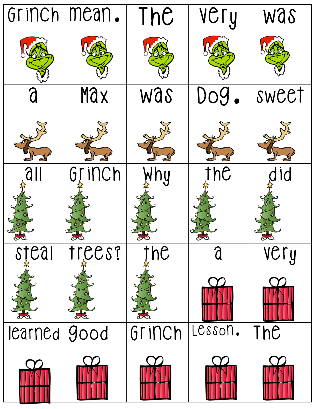 First Grade Wow: Santa's Stuck and Grinch Stuff!!