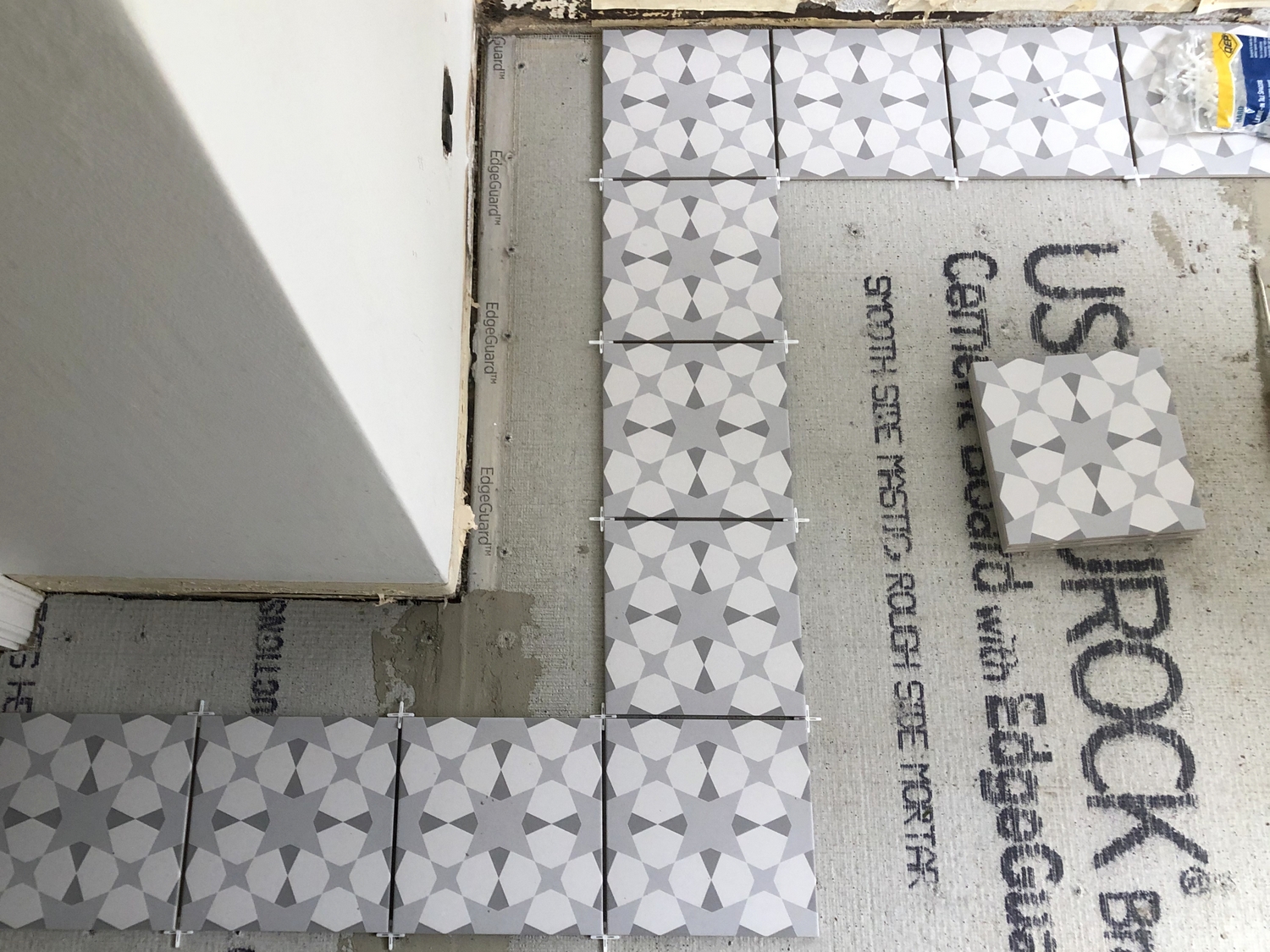 How to lay medium-sized square tile: Tutorial and Week 3 One Room ...