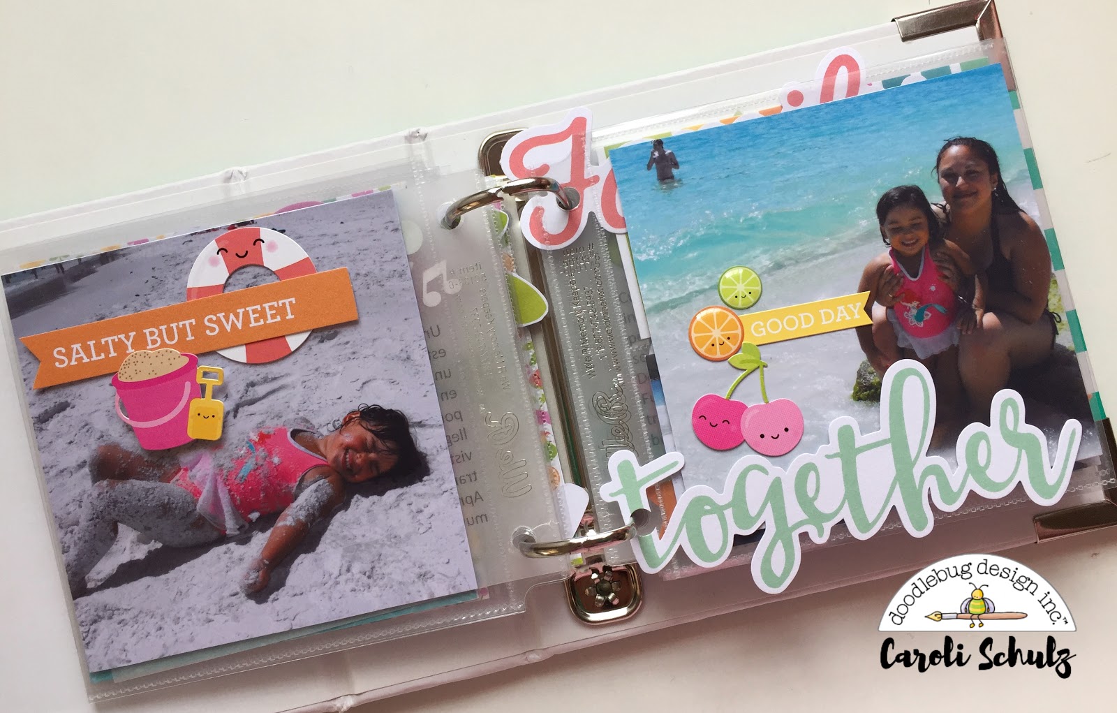 Doodlebug Design Inc Blog: Sweet Summer | Holiday Mini Album with Caroli