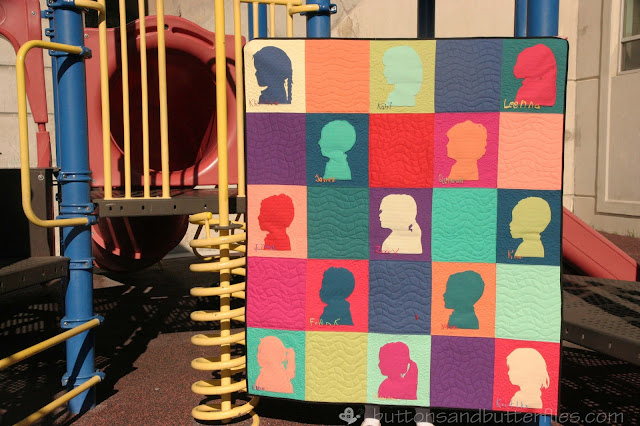 Buttons and Butterflies: Sweet Silhouette {Quilt}