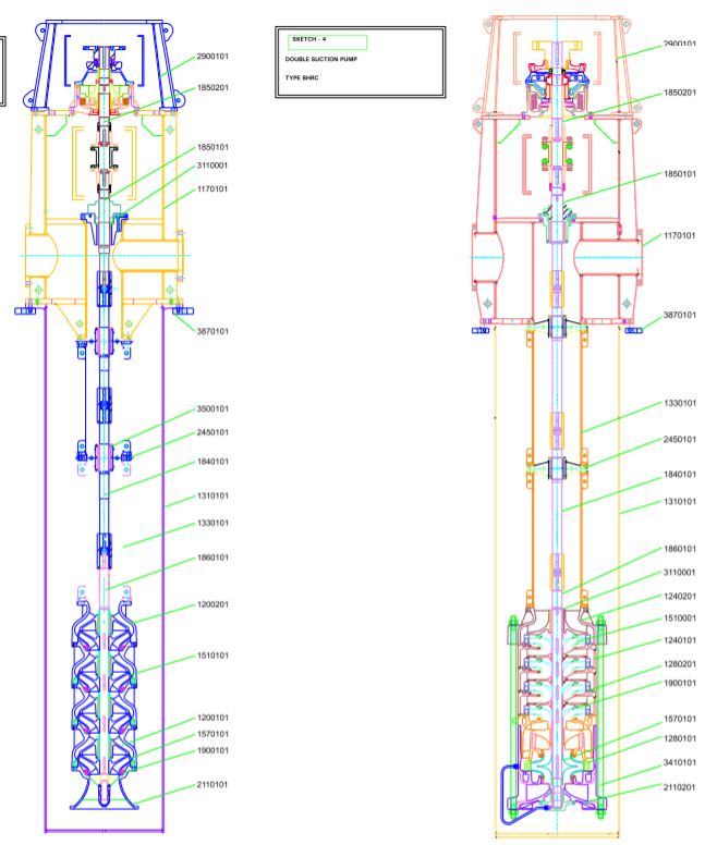 Condensate extraction pump in thermal power plant