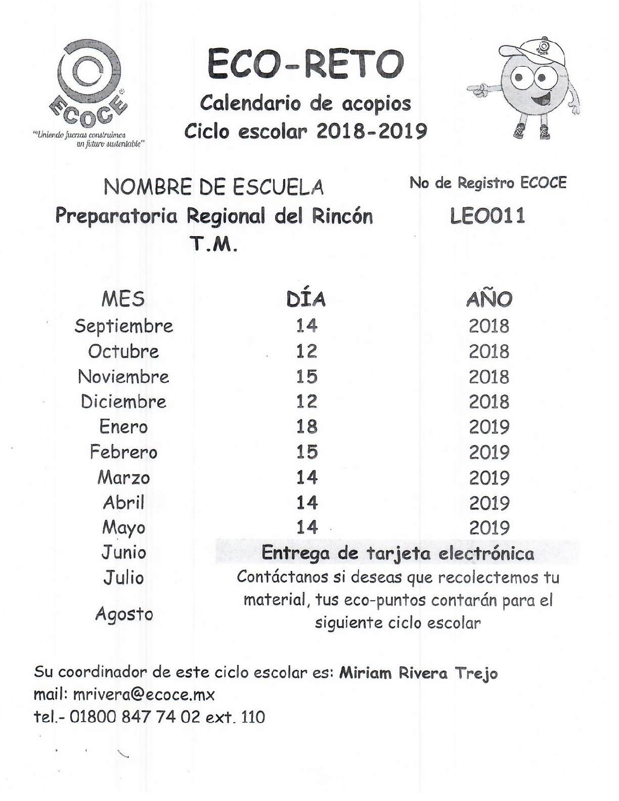 Blog Docente de la Preparatoria Regional: ECO-RETO 2018 PARTICIPA Y GANA!!!