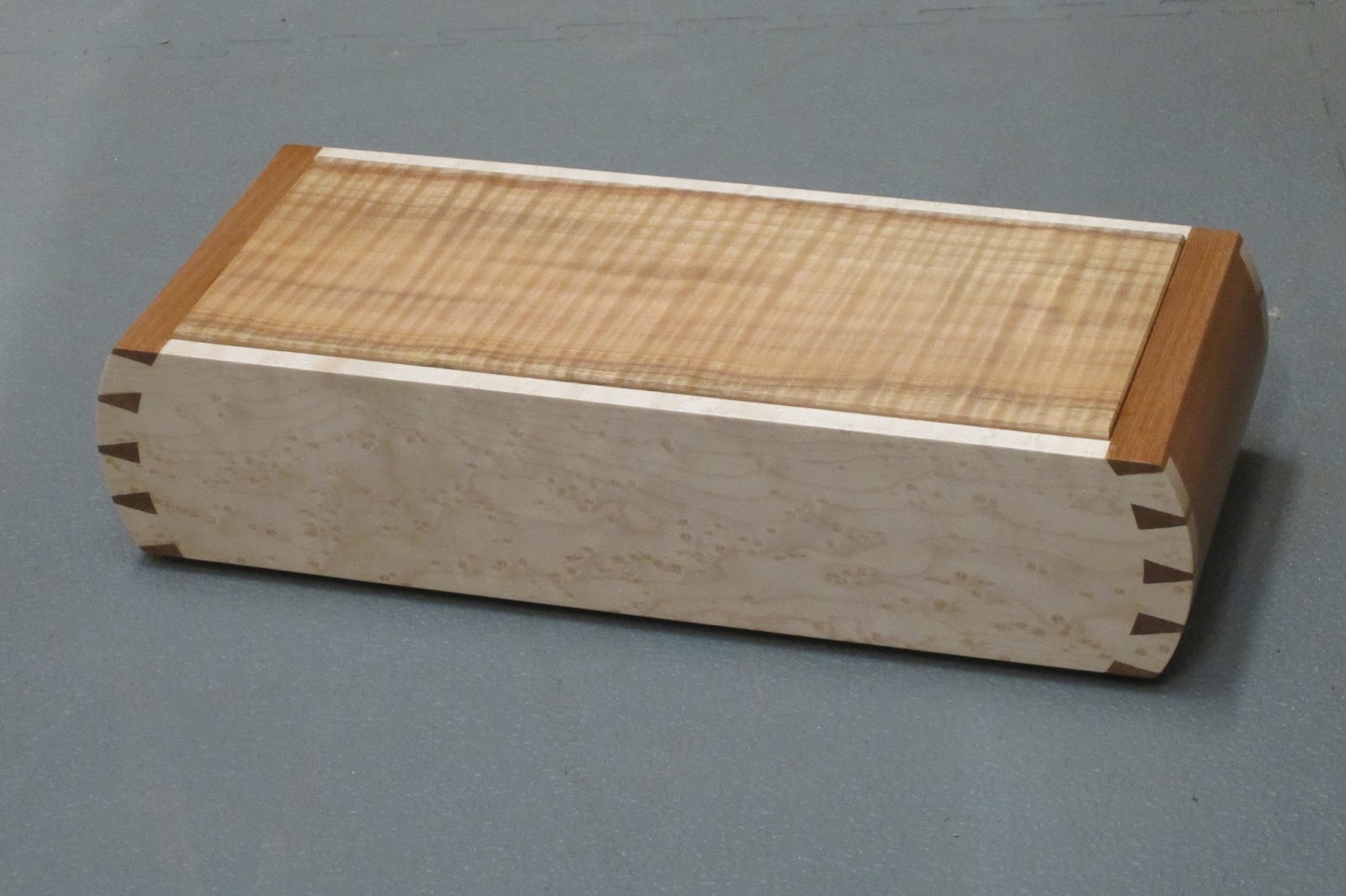 David Barron Furniture: Curved Dovetail Box.