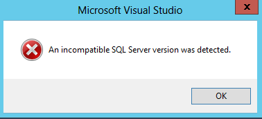 Versión incompatible de SQL Server al trata de abrir una tabla desde Visual Studio