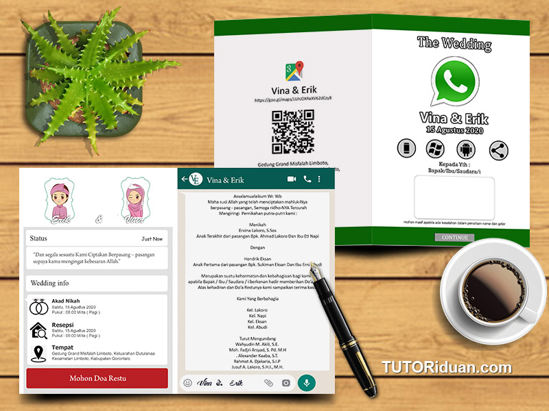 Free 100 Desain Undangan Pernikahan VINTAGE Format CorelDraw ...