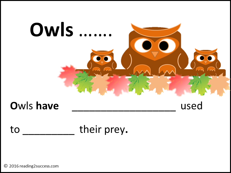 Reading2success: Research Activities - Learning About Owls! Technology ...