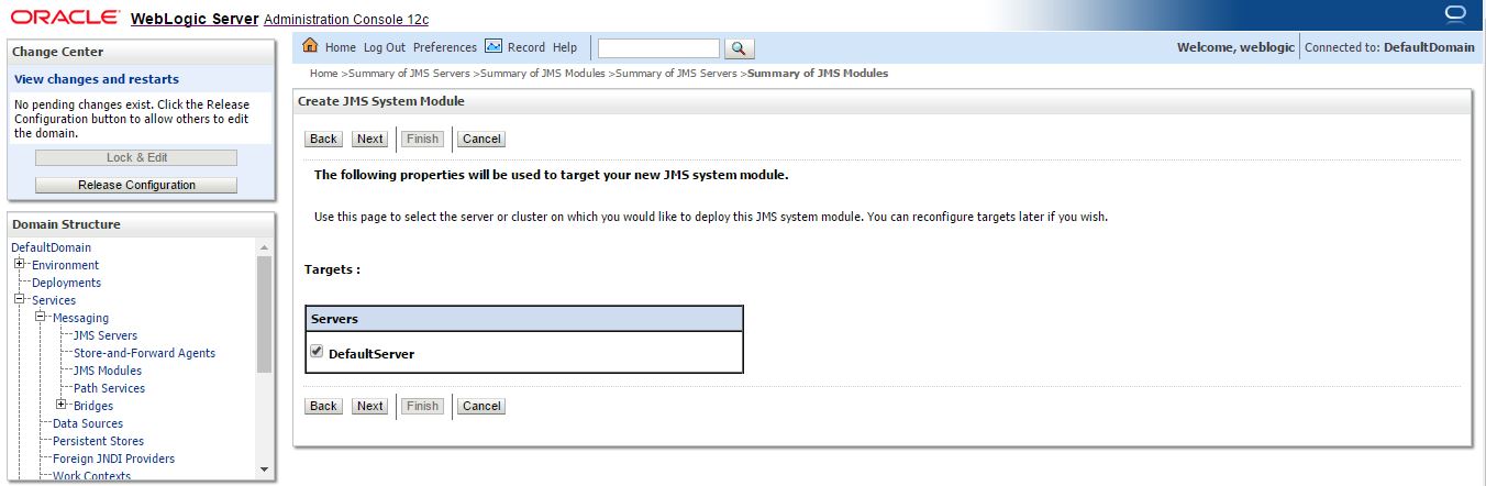 JMS queue in weblogic server 12c - TechSupper