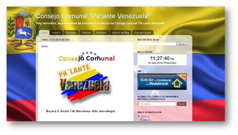 Consejo Comunal "Pa'lante Venezuela": Guía del Usuario