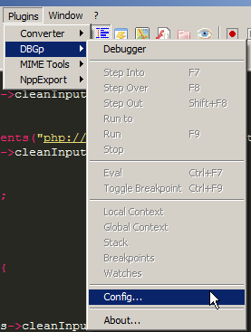 configuring xdebug in notepad++ to debug php