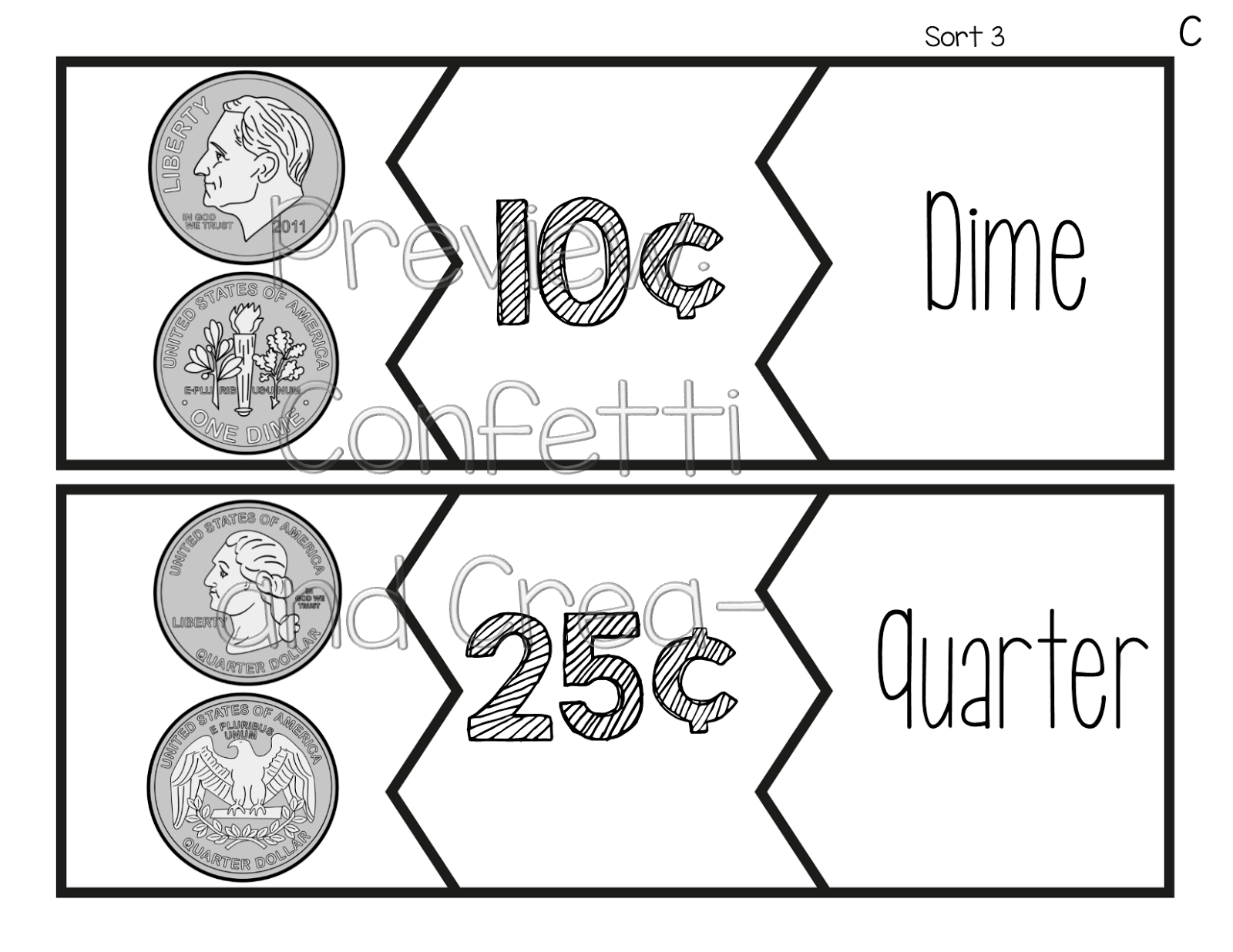 Spoonful of Confetti and Creativity: Teaching Money!