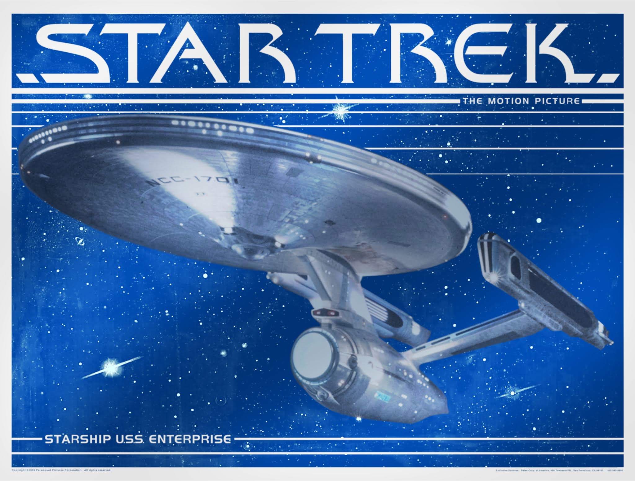 Star Trek Posters: Star Trek: TMP "Starship Enterprise" Sales Corp ...