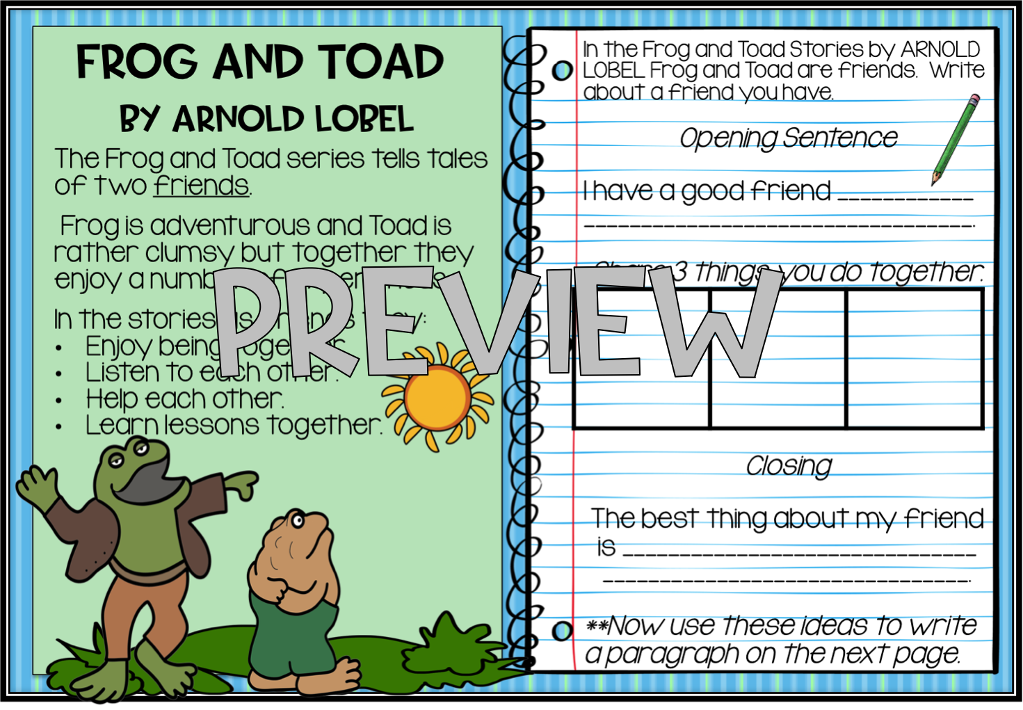 1st Grade Hip Hip Hooray!: Frogs and Toads ... Distance Learning and ...