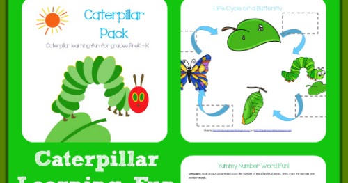 Free Caterpillar Early Learning Pack - Life with Moore Babies