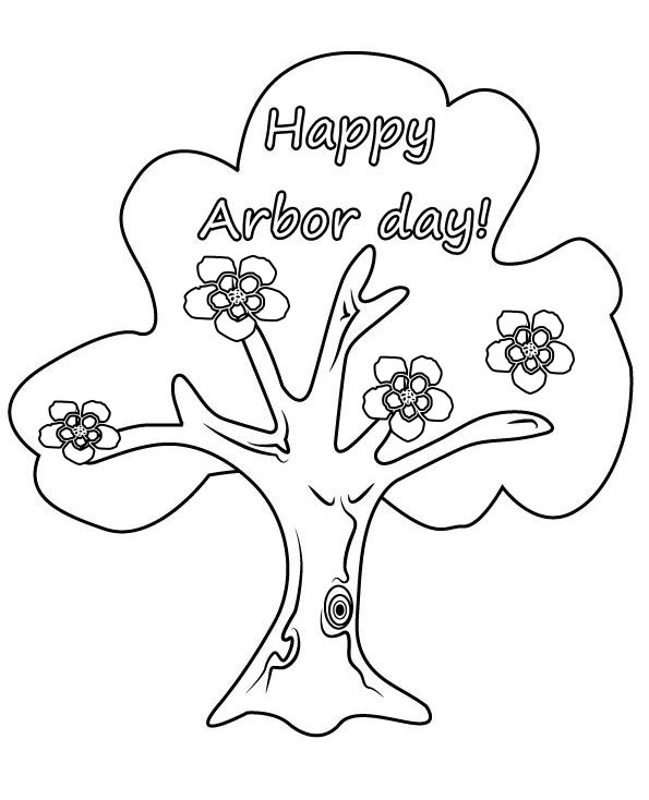 Arbor day Coloring pages