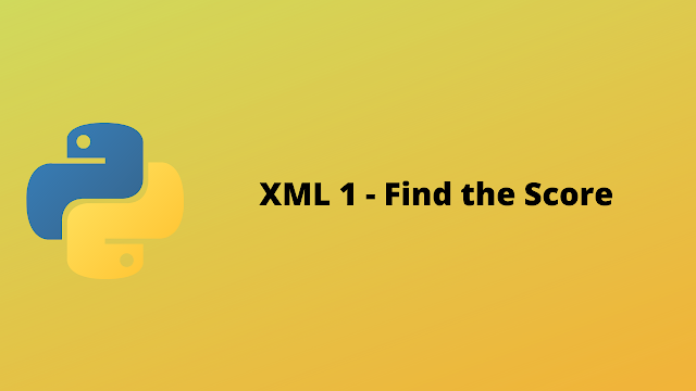 HackerRank XML 1 - Find the Score solution in python