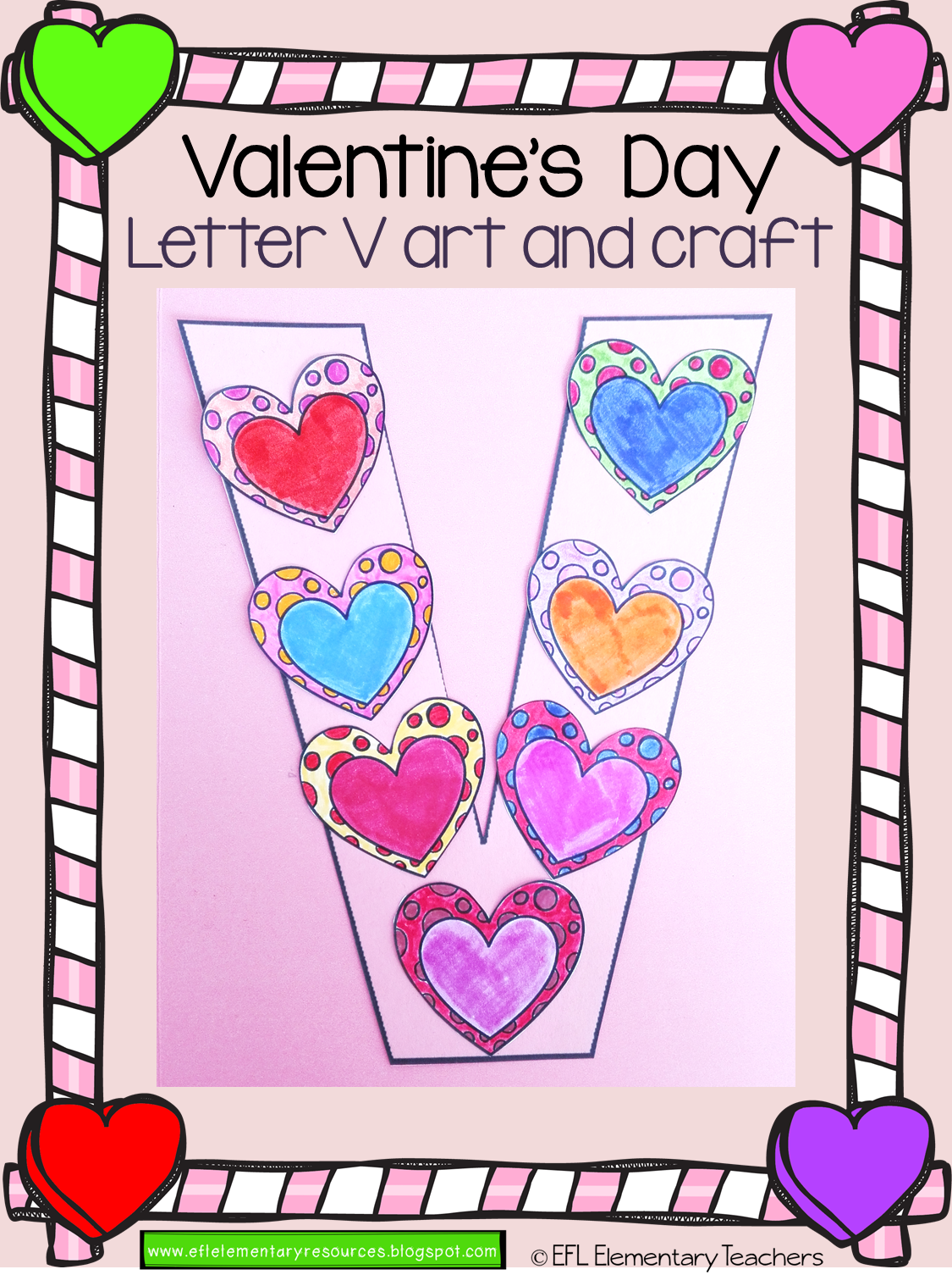 ESL/EFL Preschool Teachers: Valentine´s Day Letter Arts and Crafts